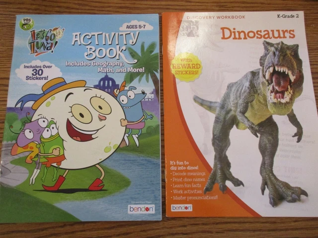 KINDERGARTEN DISCOVERY WORKBOOKS/LET'S Go Luna Activity Book/ABCMouse ...