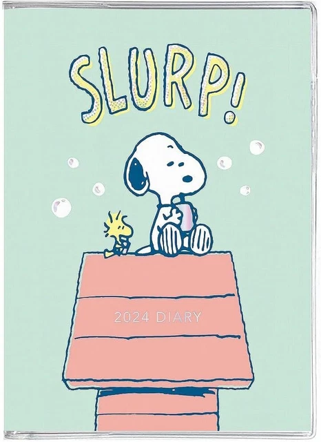 2024 Notebook B6 Peanuts Snoopy Juice Gantt Chart Diary 1000128289 £