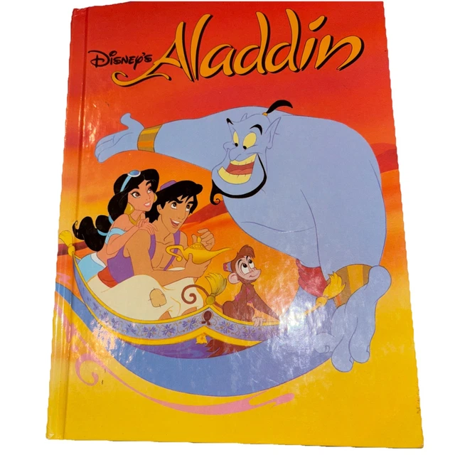 DISNEY CLASSIC SERIES Aladdin Hardcover Book Storybook Vintage 1992 £14 ...