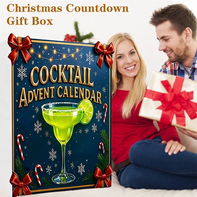 2025 COCKTAIL ADVENT Calendar 24 Days Christmas Countdown Calendar 2D ...