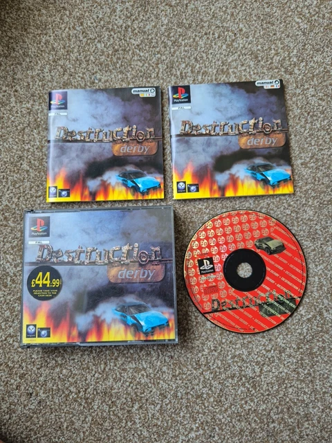 DESTRUCTION DERBY PS1 (COMPLETE) racing PlayStation VERY RARE BIG BOX ...