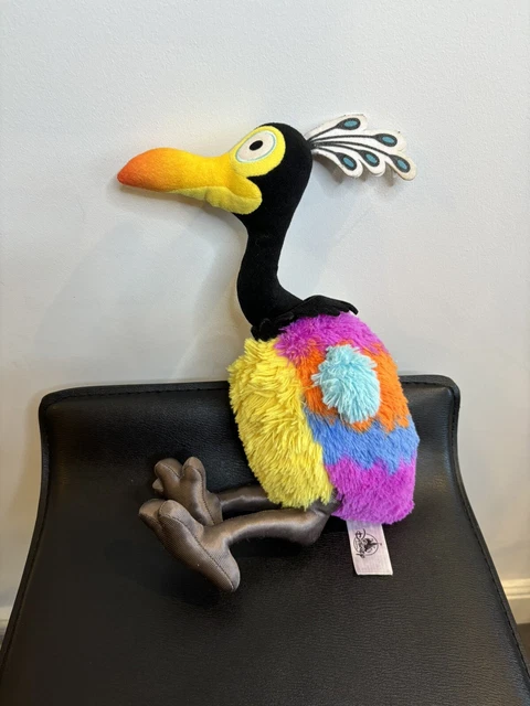 DISNEY PIXAR UP Kevin Plush 14" Colorful Poseable 10th Anniversary ...