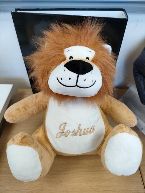 MUMBLES ZIPPIE LION Soft Toy Animal with "Joshua" embroidary £12.00 ...