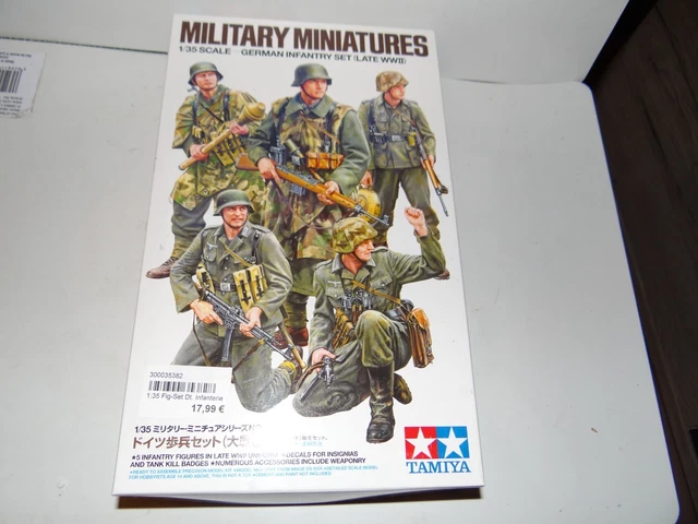TAMIYA BAUSATZ FIGUREN Set Deutsche Infanterie Modellauto 1:35 Sammler ...