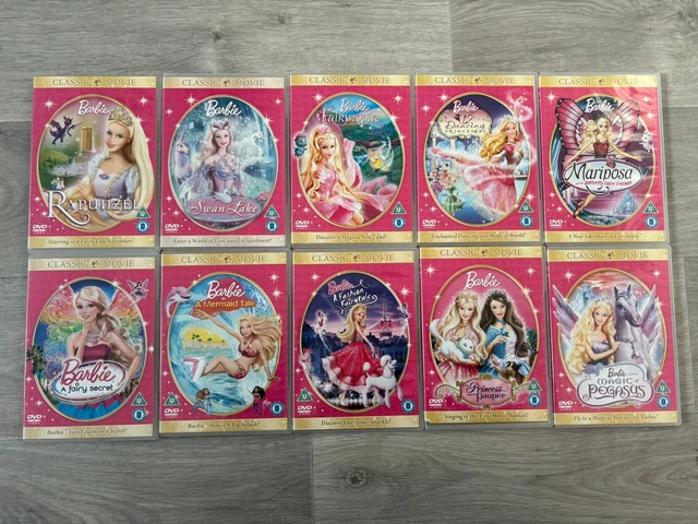 BARBIE CLASSIC MOVIE Collection DVD Box Set of 10 DVDs £49.99 - PicClick UK