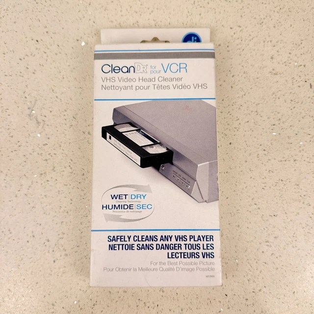 CLEAN DR VCR VHS Video Head Cleaner Wet Dry NEW $14.99 - PicClick