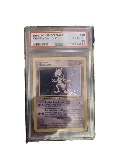1999 SET BASE Pokemon #10 Mewtwo Holo PSA 10 EUR 1.134,99 - PicClick IT