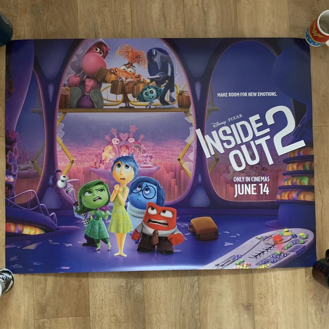INSIDE OUT 2 Disney - Pixar Official Cinema Quad Poster 2024 VGC £6.99 ...