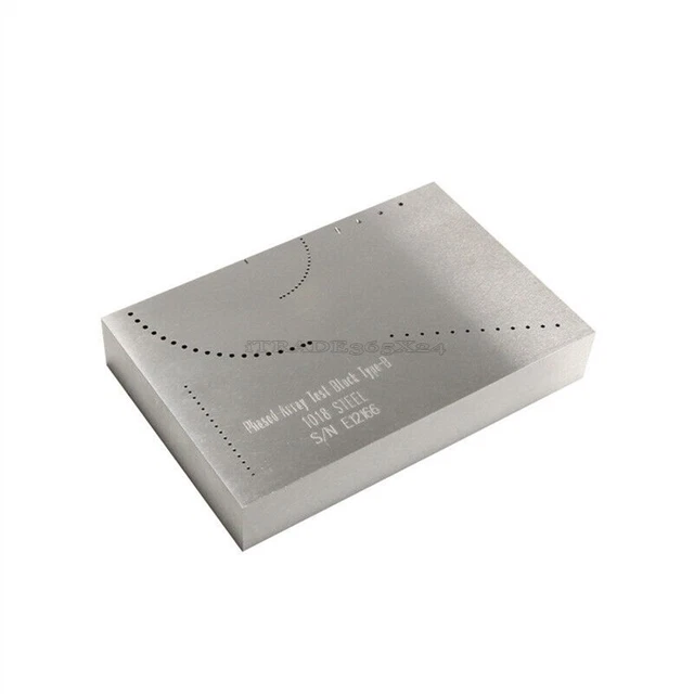 B TYPE YUSHI Astm E2491 Phased Array Assessment Block Inch 1018 Steel zc $1,764.30 - PicClick AU