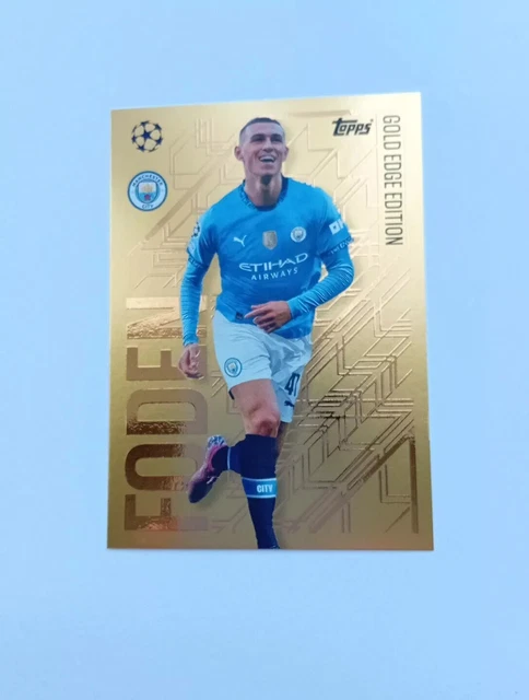 PHIL FODEN GOLD Edge Edition Card GE 1 - Topps Match Attax 2024/25 £7. ...