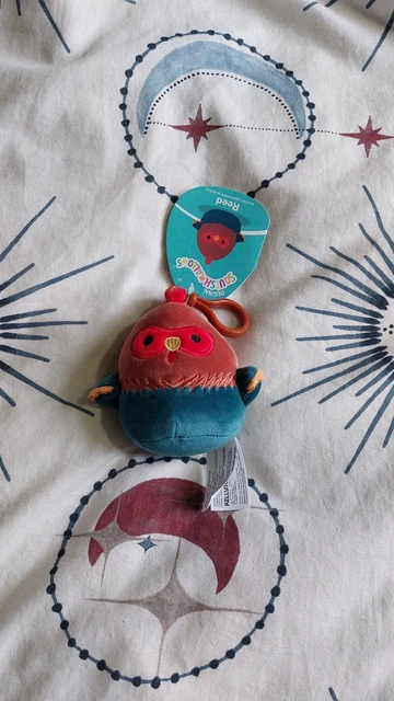 REED ROOSTER CHICKEN Squishmallows Clip Keychain Plush Toy Keyring Bag ...