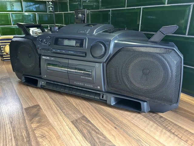 PHILIPS AZ8304 TURBO Bass Ghetto Blaster £175.00 - PicClick UK