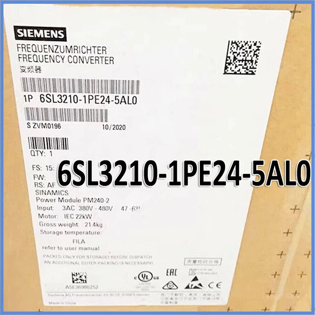 NEW SEALED SINAMICS 6SL3210-1PE24-5AL0 6SL3 210-1PE24-5AL0 Siemens ...