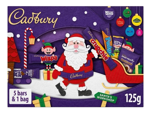 FESTIVE CHOCOLATE SELECTION Box Perfect Stocking Filler Gift Includes 5 ...
