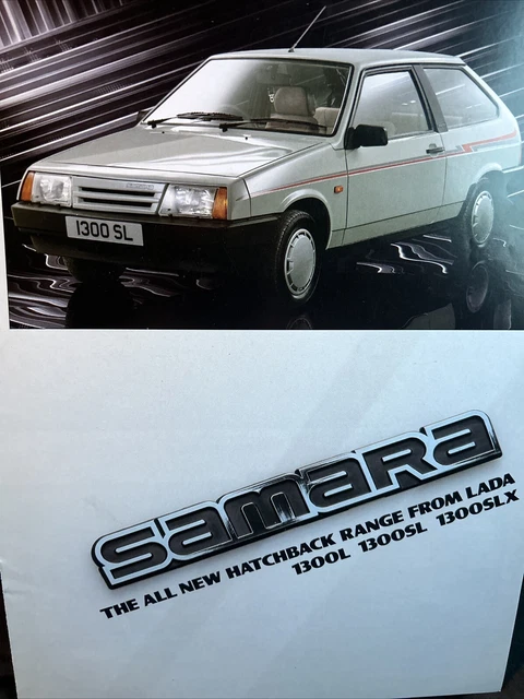 LADA SAMARA RANGE Car Sales Info Brochure Frameable 1987 £3.99 ...