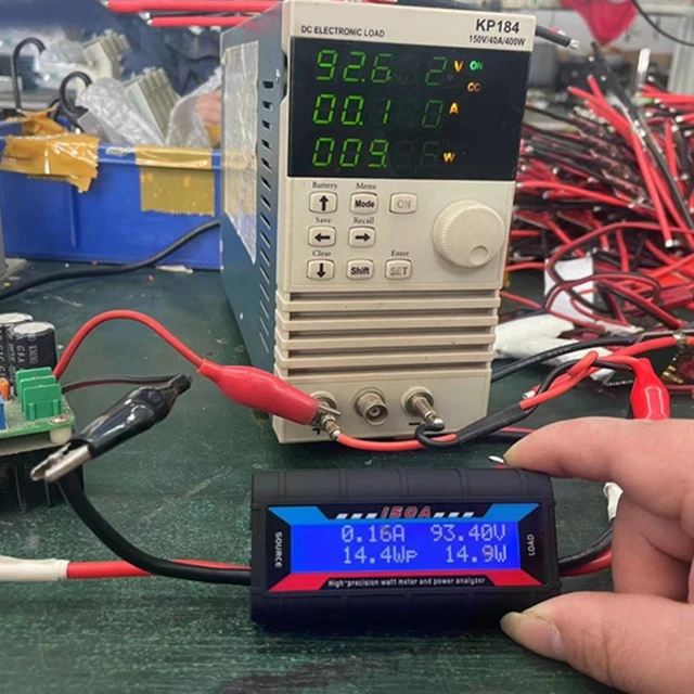 HIGH ACCURACY 150A 200A Aircraft Power Meter with Backlit Display Solar ...