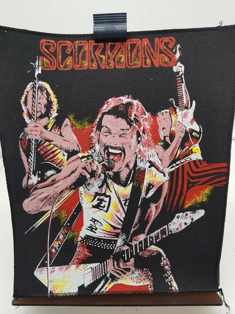 VINTAGE 80S 90S ORIGINAL ROCK METAL BACK PATCH SCORPIONS £149.99 ...