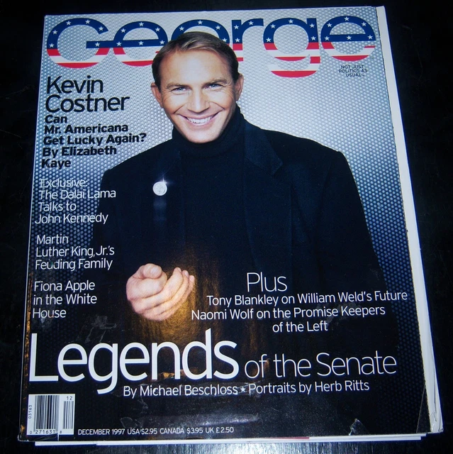 GEORGE MAGAZINE DECEMBER 1997 Kevin Costner Martin Luther King Jr Dali ...