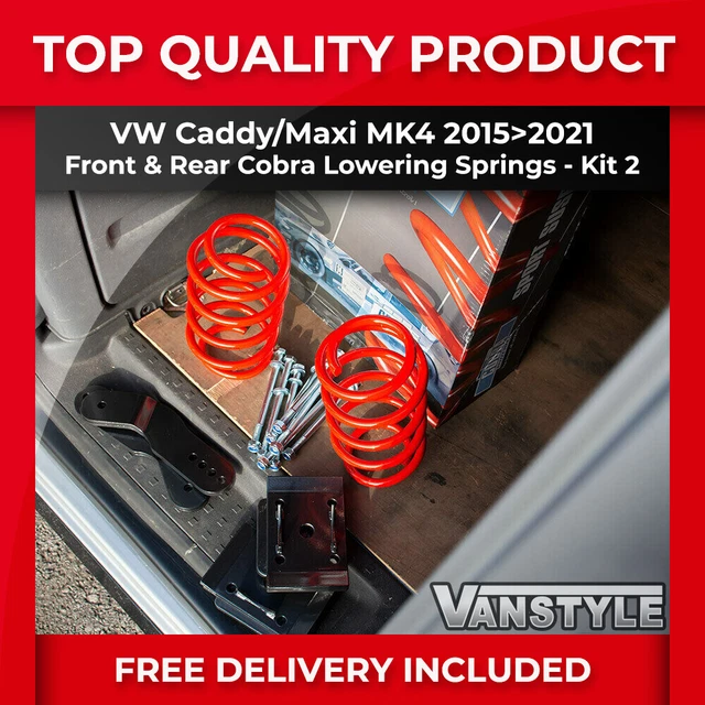 FITS VW CADDY Mk4 15>21 Cobra Sport 55Mm Front Rear Lowering Spring ...