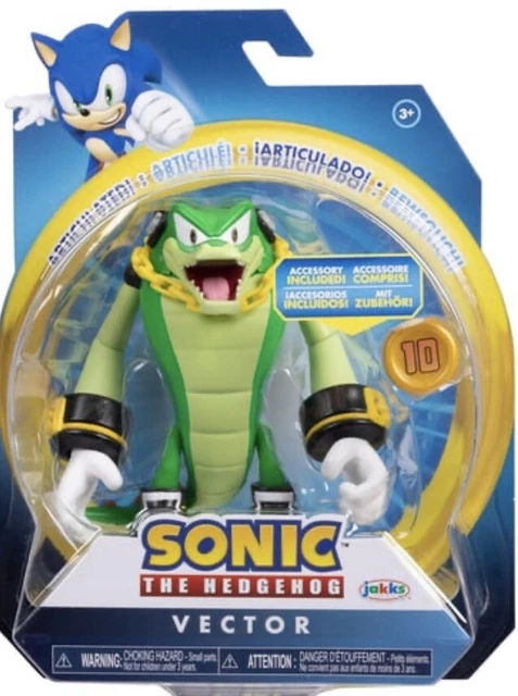 SONIC THE HEDGEHOG Vector 4" Action Figure Brand New £21.99 - PicClick UK