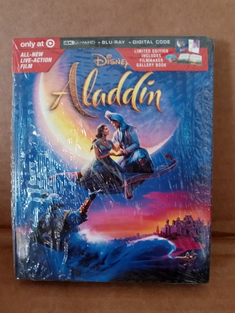 ALADDIN 4K ULTRA/BLU-RAY Disc, 2019, Target Exclusive, With Book) New £ ...