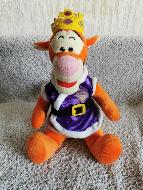 DISNEY TIGGER Plush Crown & Robe Walt Disney Winnie The Pooh Soft Toy £ ...