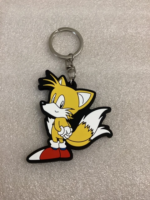 SONIC THE HEDGEHOG Tails Keychain 60th Anniversary 60 GO SEGA Rare ...