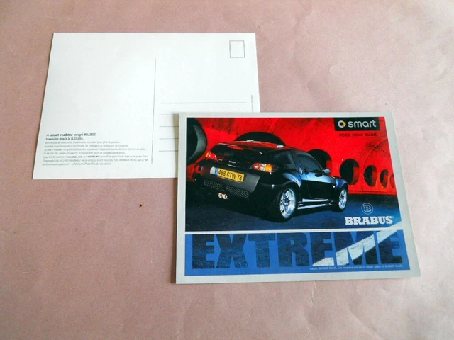 SMART COUPE ROADSTER BRABUS - carte card édition 2004 EUR 10,00 ...