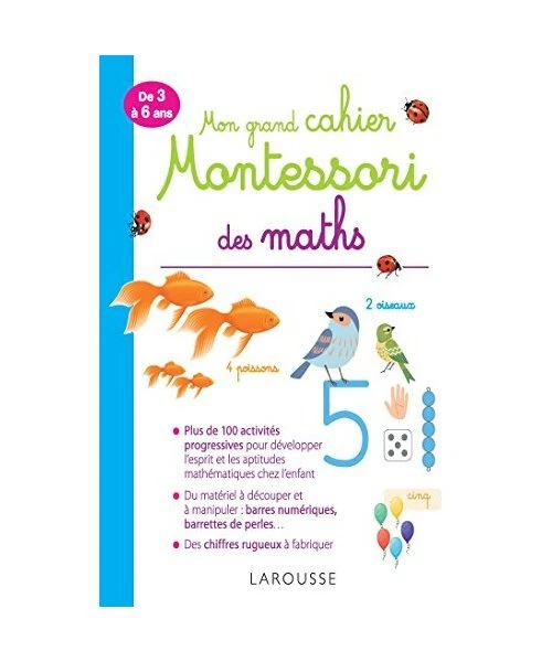 MON GRAND CAHIER Montessori des maths: De 3 à 6 ans, Urvoy, Delphine ...