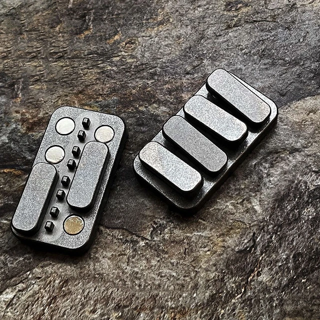 TITANIUM ROTOR PUSH-PAPA Magnetic Decompression Push EDC Carry Boring ...