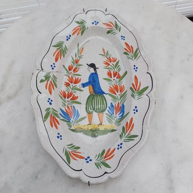 ANCIENNE FAIENCE DE Quimper Art Populaire EUR 45,00 - PicClick FR