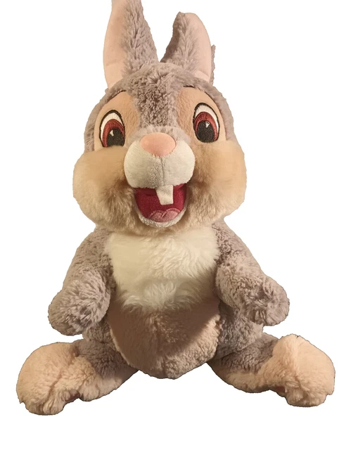 DISNEY PARKS GRAY Thumper Bunny Rabbit Bambi Plush Stuffed Animal Toy 9 ...