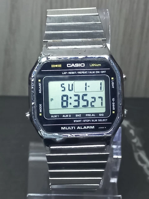 OROLOGIO VINTAGE DIGITALE Casio A271 Modulo 181 Multi Allarme articolo ...
