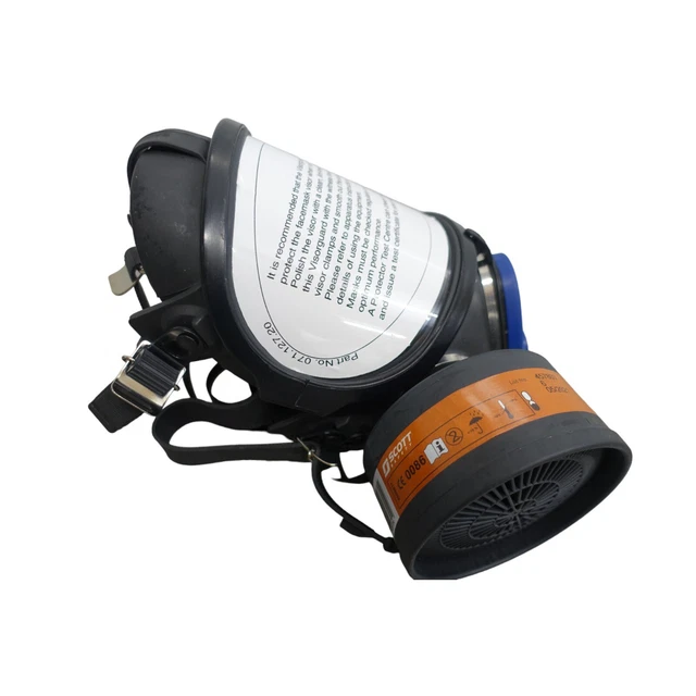 BREATHING MASK SCOTT Sabre Full Face Mask Panoramic Respirator with new ...