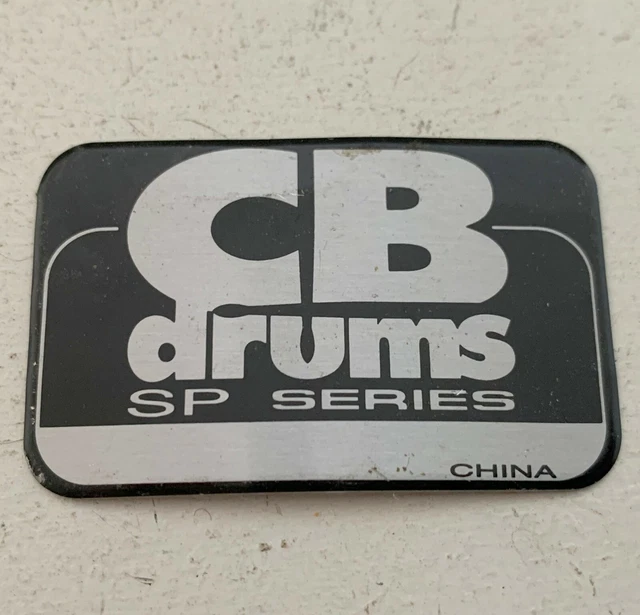 CB DRUMS PERCUSSION Logo Sticker BADGE Part Black Silver CB700 SP ...