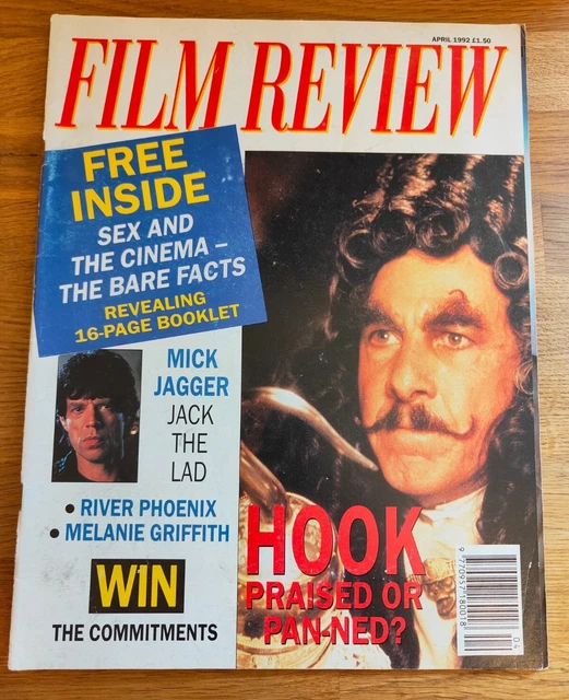 MAGAZINE - FILM Review Apr 1992 Hook Spielbergh Hoffman Micj Jagger ...
