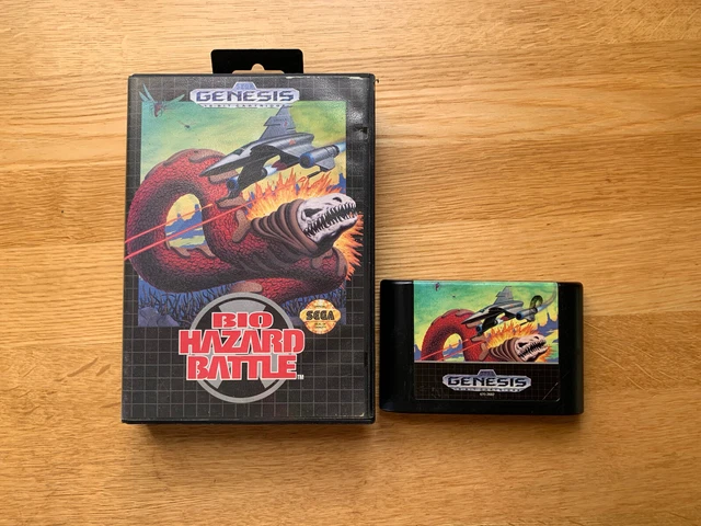 BIOHAZARD BATTLE SEGA Genesis Mega Drive. Top Shooter! Bio-Hazard ...