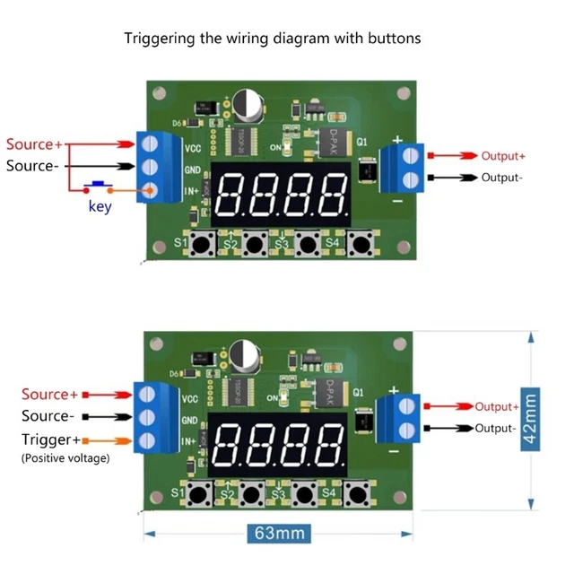 HOME APPLICATION TRIGGERS Timer Relays Switches Modules 5~30V Power Supply $12.68 - PicClick AU