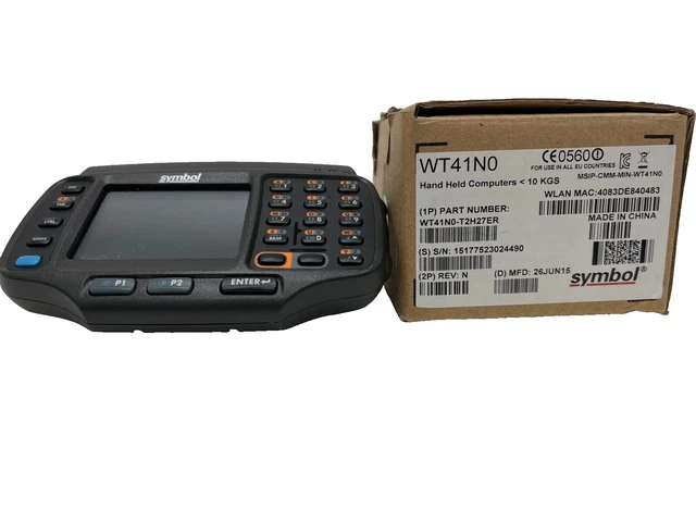 MOTOROLA SYMBOL HANDHELD Mobile Computer Touchscreen Black WT41N0 ...