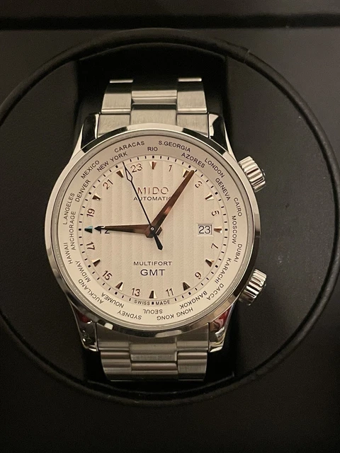 OROLOGIO MIDO MULTIFORT Gmt Worldtimer Automatico Diver Automatic Watch ...