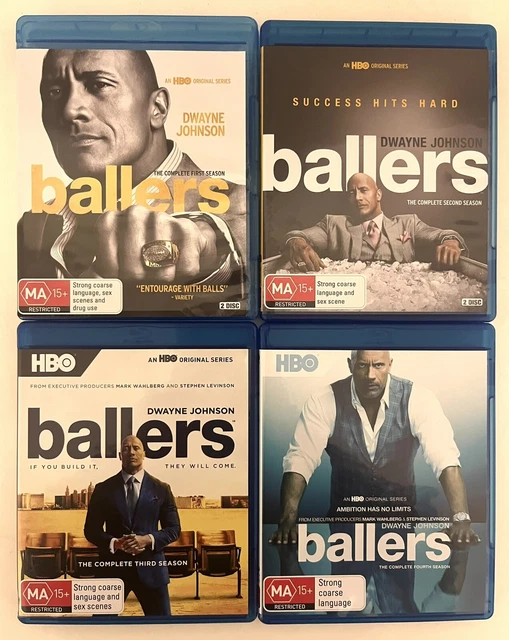 BALLERS : SEASONS 1-4 1,2,3,4 Blu-Ray HBO The Rock Like New $24.00 ...
