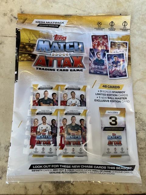 TOPPS MATCH ATTAX 2025/26 Trading Cards Mega Multipack: 48 cards + 3 ...