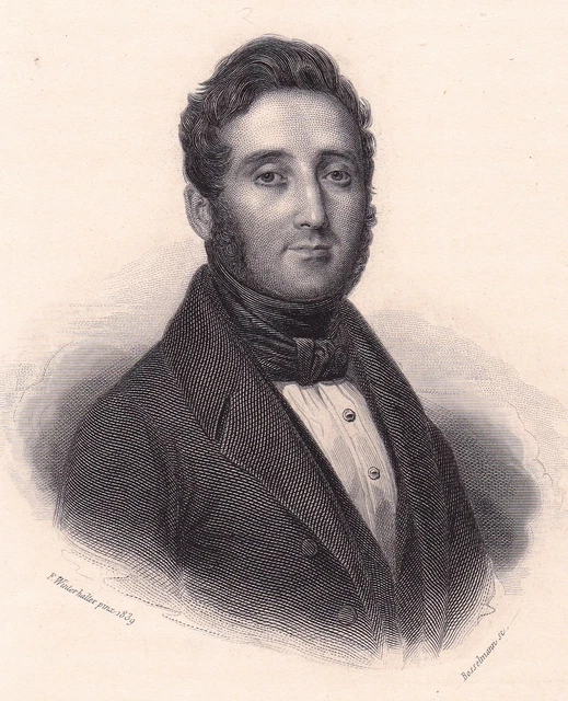 PORTRAIT HIPPOLYTE FRANÇOIS Jaubert Homme Politique Botaniste Botanique ...
