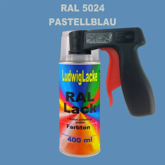RAL 5024 BLEU Pastel Brillant Aérosol 400ml Peinture Décorative ...