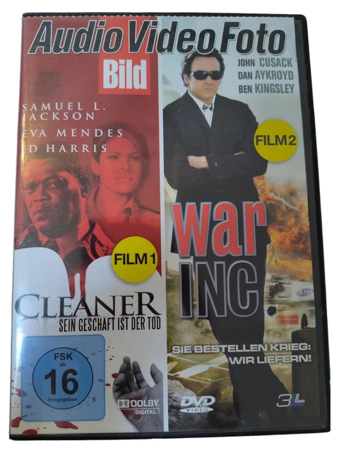 CLEANER WAR INC. DVD Thriller Samuel L. Jackson John Cusack Kriegsfilm ...
