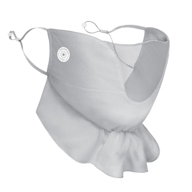 ICE SILK FACE Cover Mask Anti-UV Half Face Cover Scarf Sunscreen Mask ...