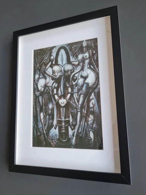 HR GIGER ALIEN Xenomorph Facehugger Necronomicon Bild Kunstdruck Poster ...