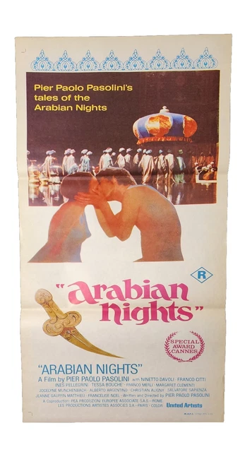 ARABIAN NIGHTS DAYBILL Original Vintage 70's Australian Cinema Movie ... ARABIAN NIGHTS DAYBILL Original Vintage 70's Australian Cinema Movie ...