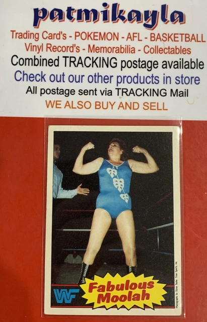 1986 SCANLENS WWF Wrestling Card-13 fabulous moolah $35.00 - PicClick AU