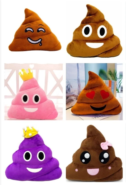 FUN GIFT POOP Emoji Pillow Soft Pillow Kids Toys 20 cm Stuffed Plush ...